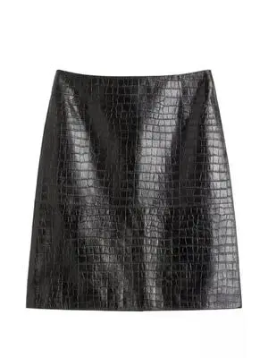 TOTEME Panelled Embossed Midi Skirt