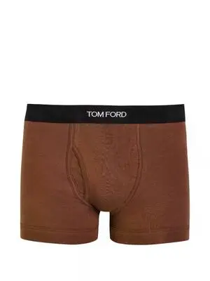 TOM FORD Logo-brand Boxer - Brown