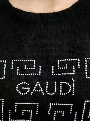 GAUDI Embellished Crew-neck Sweater