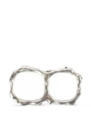 ANN DEMEULEMEESTER Lenja Thorn Double Ring - Silver