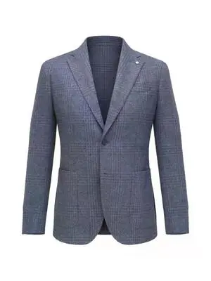 LUBIAM Check Lapel Pin Blazer