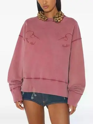 JEAN PAUL GAULTIER Embroidered Sweatshirt - Red