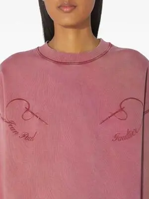 JEAN PAUL GAULTIER Embroidered Sweatshirt - Red