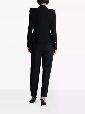 Balmain Double-breasted Peplum Blazer - Black