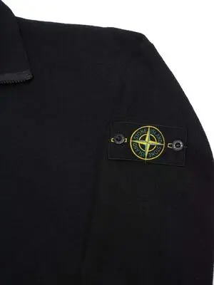 Stone Island Zip Collar Sweater - Black
