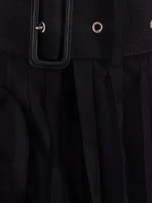 Sacai Pleated Belted Skirt - Black