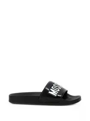 Moschino Embossed Logo-detail Slides