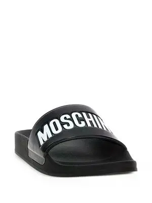 Moschino Embossed Logo-detail Slides