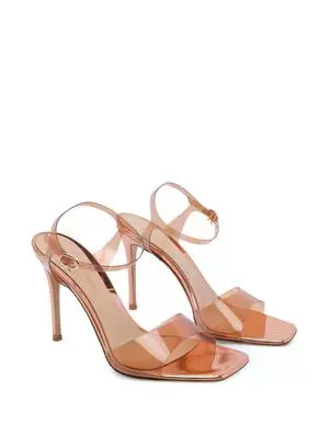 GIANVITO ROSSI Square Toe Buckle Sandals