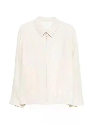 LARDINI Zip-up Bomber Jacket - Neutrals