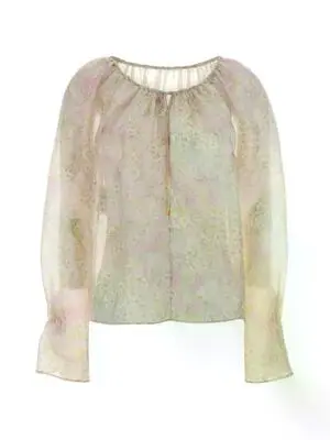 Alberta Ferretti Long Sleeve Blouses