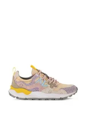 FLOWER MOUNTAIN Yamano 3 Floral Panelled Sneakers - Neutrals