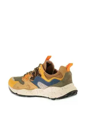 FLOWER MOUNTAIN Yamano 3 Floral-motif Sneakers - Neutrals