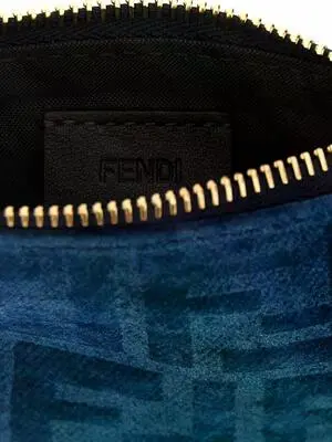 Fendi Ff-motif Logo-detail Mini Bag - Blue