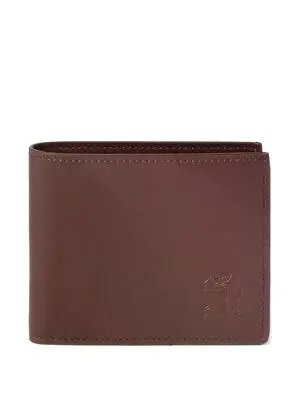 Brunello Cucinelli Embossed Logo Leather Wallet - Brown