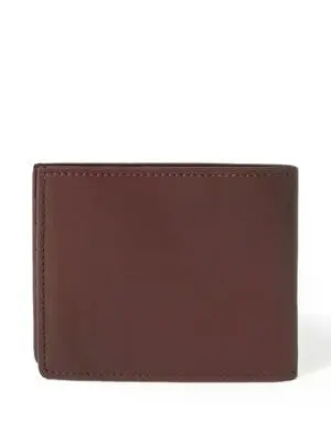 Brunello Cucinelli Embossed Logo Leather Wallet - Brown