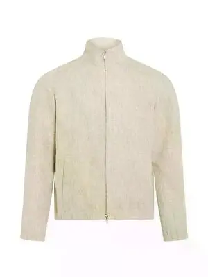 YVES SALOMON Zip-up Linen Jacket