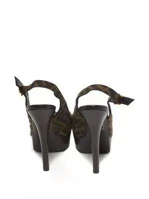 Fendi Zucca-motif Platform Sandals