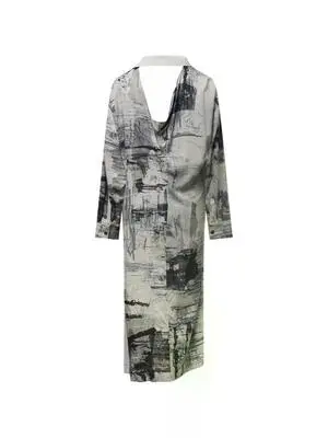 Yohji Yamamoto Printed Dress