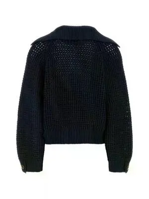 Brunello Cucinelli Open-stitch Sweater - Blue