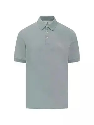 Brunello Cucinelli Ribbed Polo Shirt - Grey