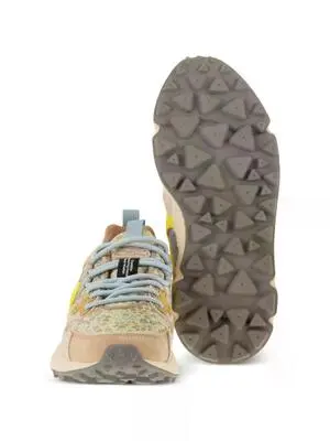 FLOWER MOUNTAIN Yamano 3 Floral-print Sneakers - Neutrals