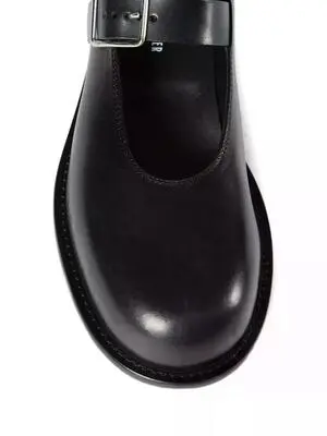 ANN DEMEULEMEESTER Buckled Leather Loafers