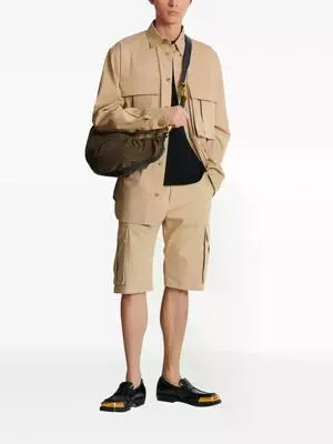 Balmain Cotton Cargo Bermuda Shorts - Neutrals