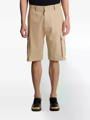 Balmain Cotton Cargo Bermuda Shorts - Neutrals