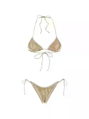 Oseree Embellished Bikini - Gold