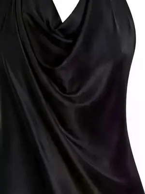 Wardrobe.NYC Satin Halterneck Top
