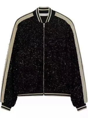 Palm Angels Sequin-embellished Bomber Jacket