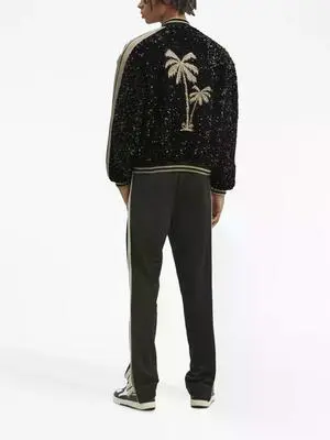 Palm Angels Sequin-embellished Bomber Jacket