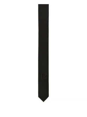 Balmain Slim Wool Tie - Black