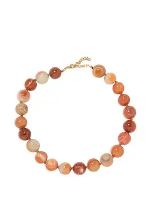 JENNIFER BEHR Louisa Beaded Necklace - Brown