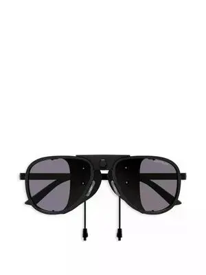 Montblanc Side-shields Pilot Sunglasses - Black