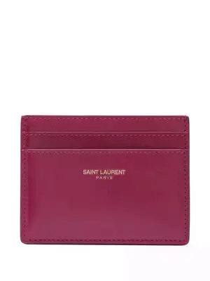 Saint Laurent Stitched Cardholder - Pink