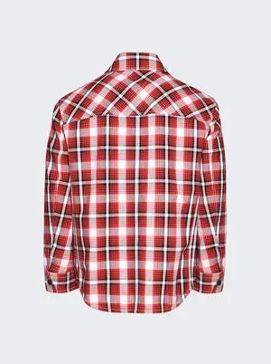 Bottega Veneta Overshirt Tomato And Chalk