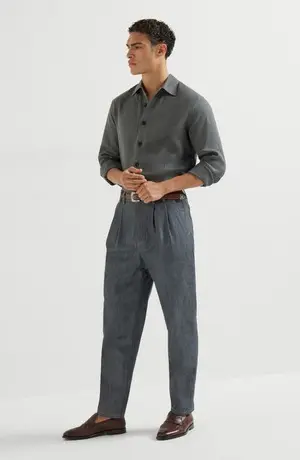 Brunello Cucinelli Comfort Denim Trousers - Medium Grey