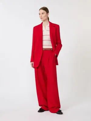 Max Mara Single-breasted Stretch Wool Blazer