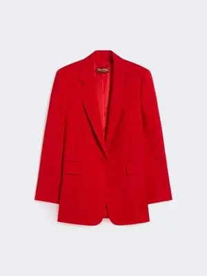 Max Mara Single-breasted Stretch Wool Blazer