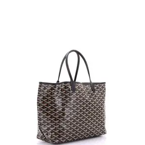 Goyard Saint Louis Pm Tote Coated Canvas - Black