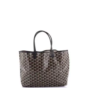 Goyard Saint Louis Pm Tote Coated Canvas - Black