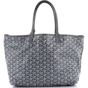 Goyard Saint Louis Pm Tote Coated Canvas - Gray