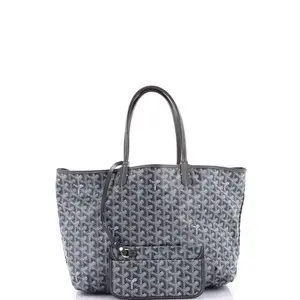 Goyard Saint Louis Pm Tote Coated Canvas - Gray