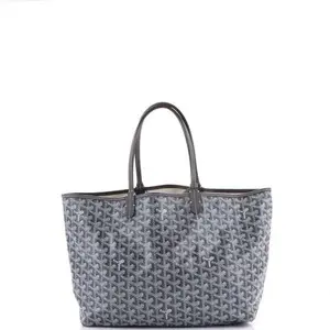 Goyard Saint Louis Pm Tote Coated Canvas - Gray