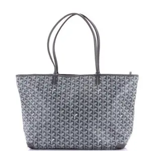 Goyard Artois Tote Coated Canvas Mm - Grey