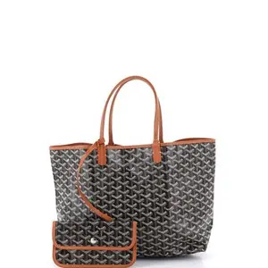 Goyard Saint Louis Tote Coated Canvas Pm - Brown