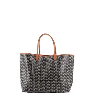 Goyard Saint Louis Tote Coated Canvas Pm - Brown