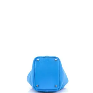 Hermès Picotin Lock Bag Clemence Pm - Blue